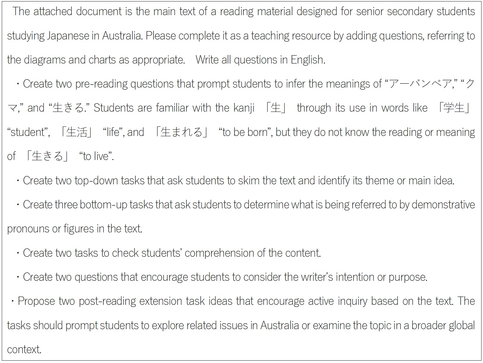 Creating Reading Resources with Generative AI: Adapting Authentic Texts ...